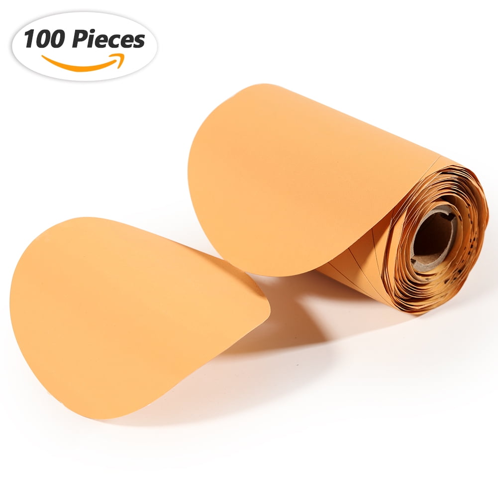 SPEEDWOX 100 Pcs 400 Grit Sandpaper Roll 6 inch Round Sanding Discs ...