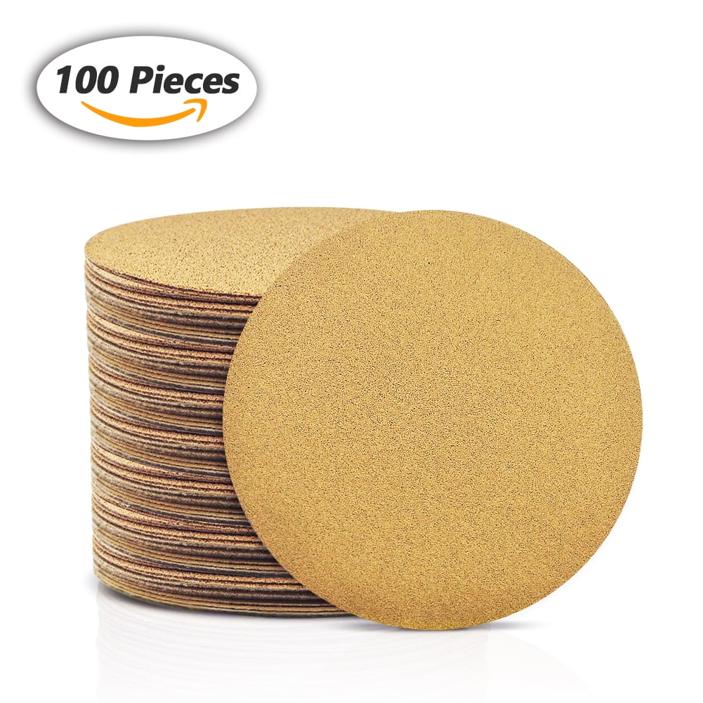 SPEEDWOX 100 Pcs 6 inch Sanding Discs 80 Grit Dustless Hook and Loop ...