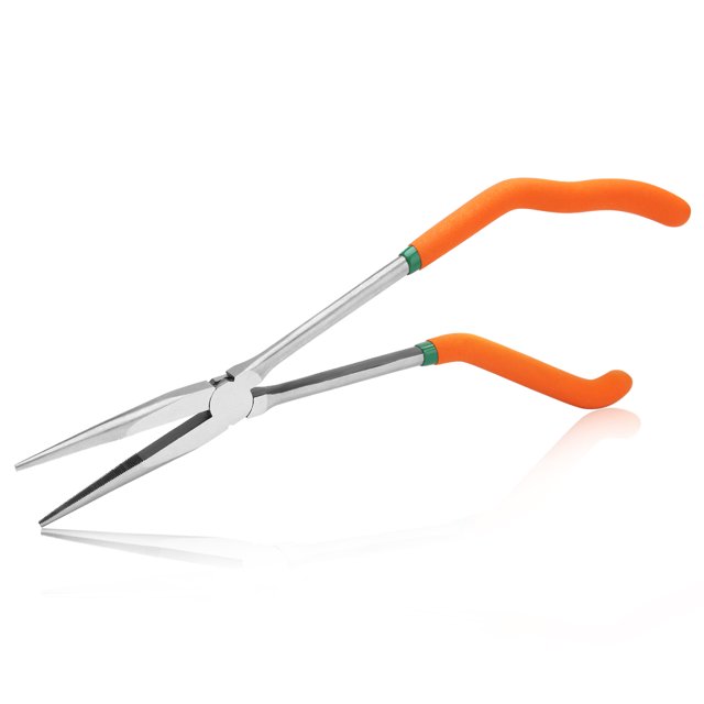 SPEEDWOX 11-Inch Pistol Grip Needle Nose Pliers Angled Needle Nose ...