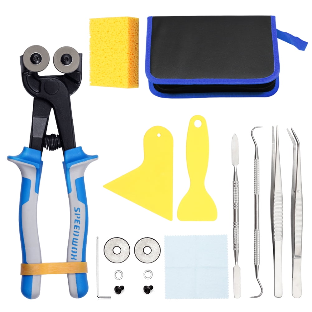 SPEEDWOX 17PCS Heavy Duty Mosaic Wheeled Glass Nipper with Replacement ...