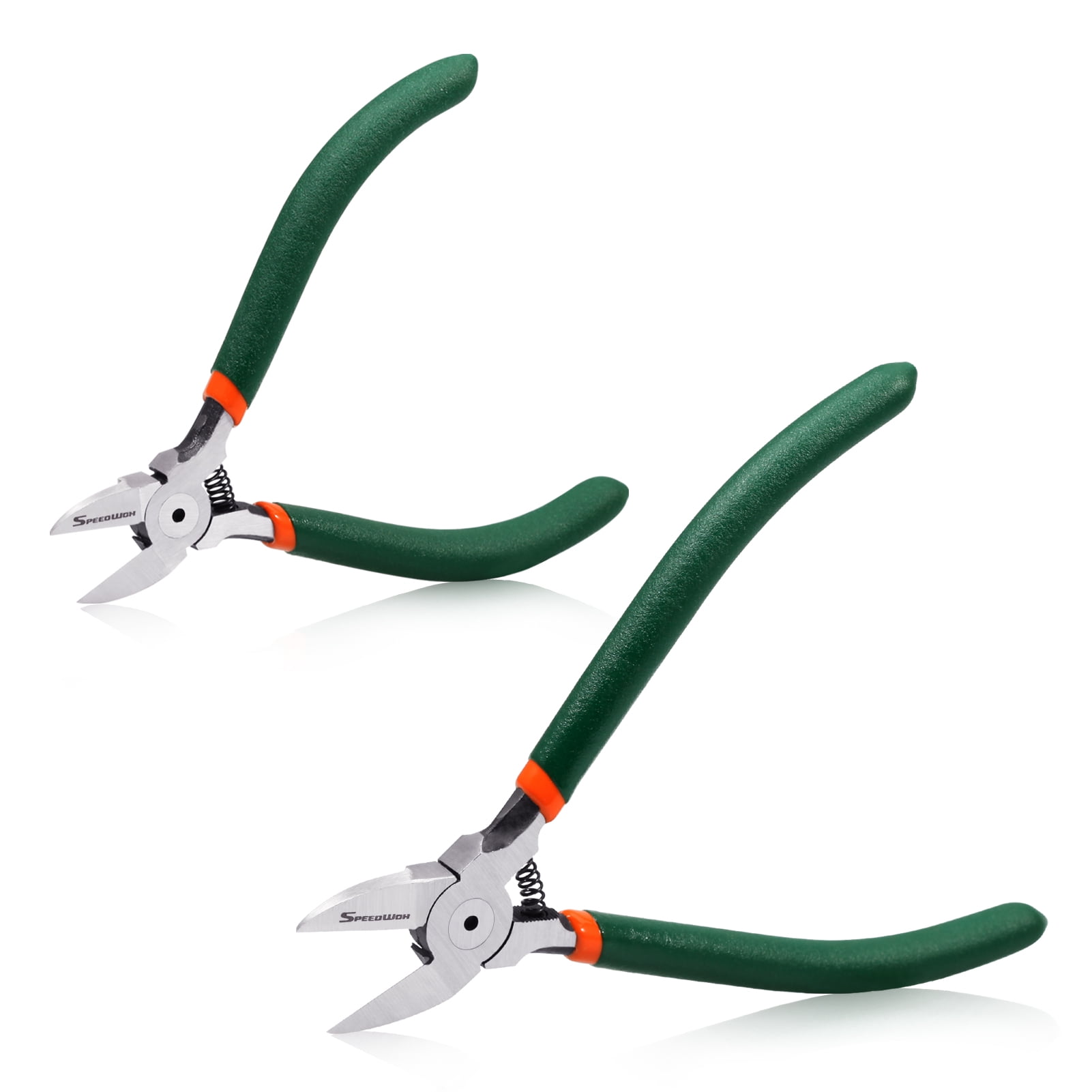 SPEEDWOX 2 Pcs Diagonal Cutters Set Flush Cutter Pliers Set Side Cutter ...