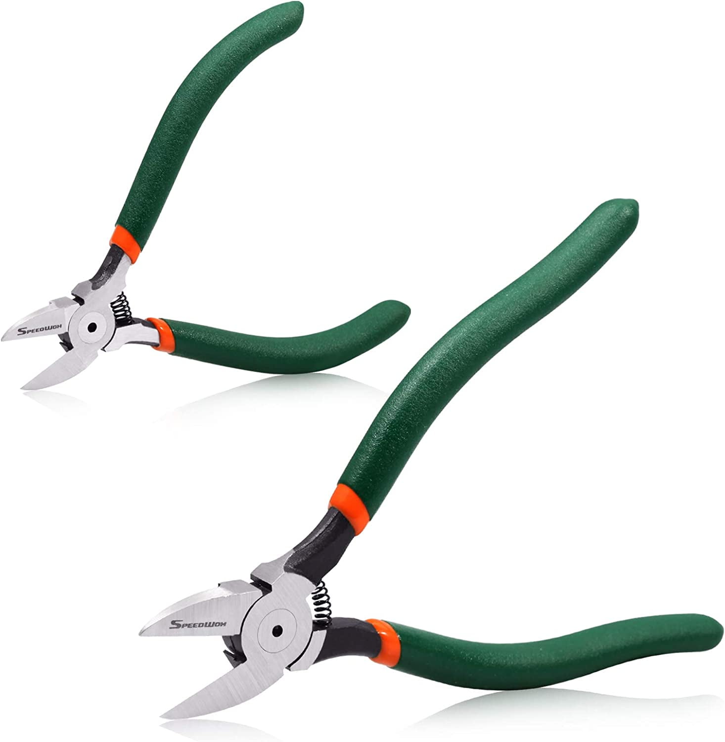 SPEEDWOX 2 Pcs Diagonal Cutters Set Flush Cutter Set Side Cutter Set ...