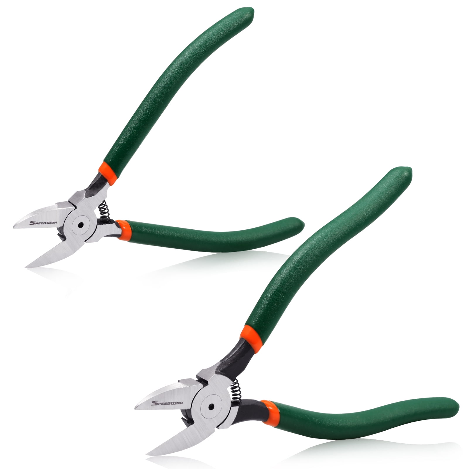 SPEEDWOX 2 Pcs Side Cutter Set Flush Cutter Set Diagonal Cutters Set ...