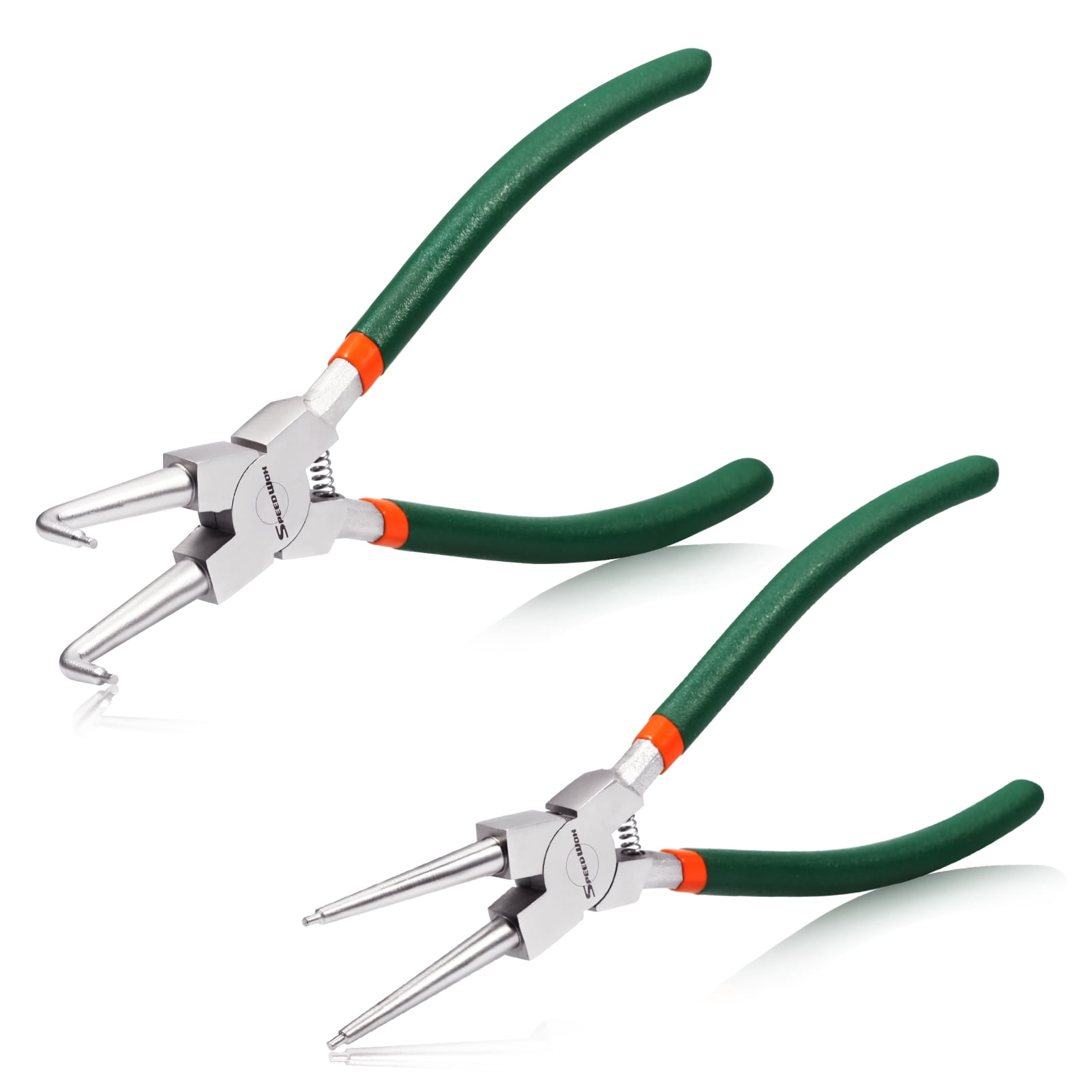 SPEEDWOX 2 Pcs Snap Ring Pliers Set 9-Inch Internal Circlip Pliers Kit ...