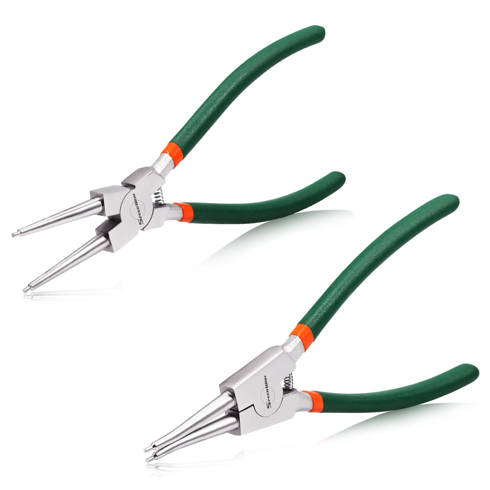 SPEEDWOX 2 Pcs Snap Ring Pliers Set 9-Inch Internal External Circlip ...