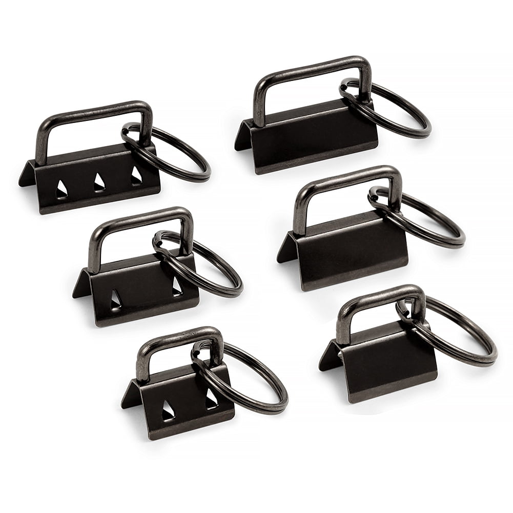 SPEEDWOX 30 Pcs Key Fob Hardware Mixed Size Set with Key Rings 0.8/1/1 ...