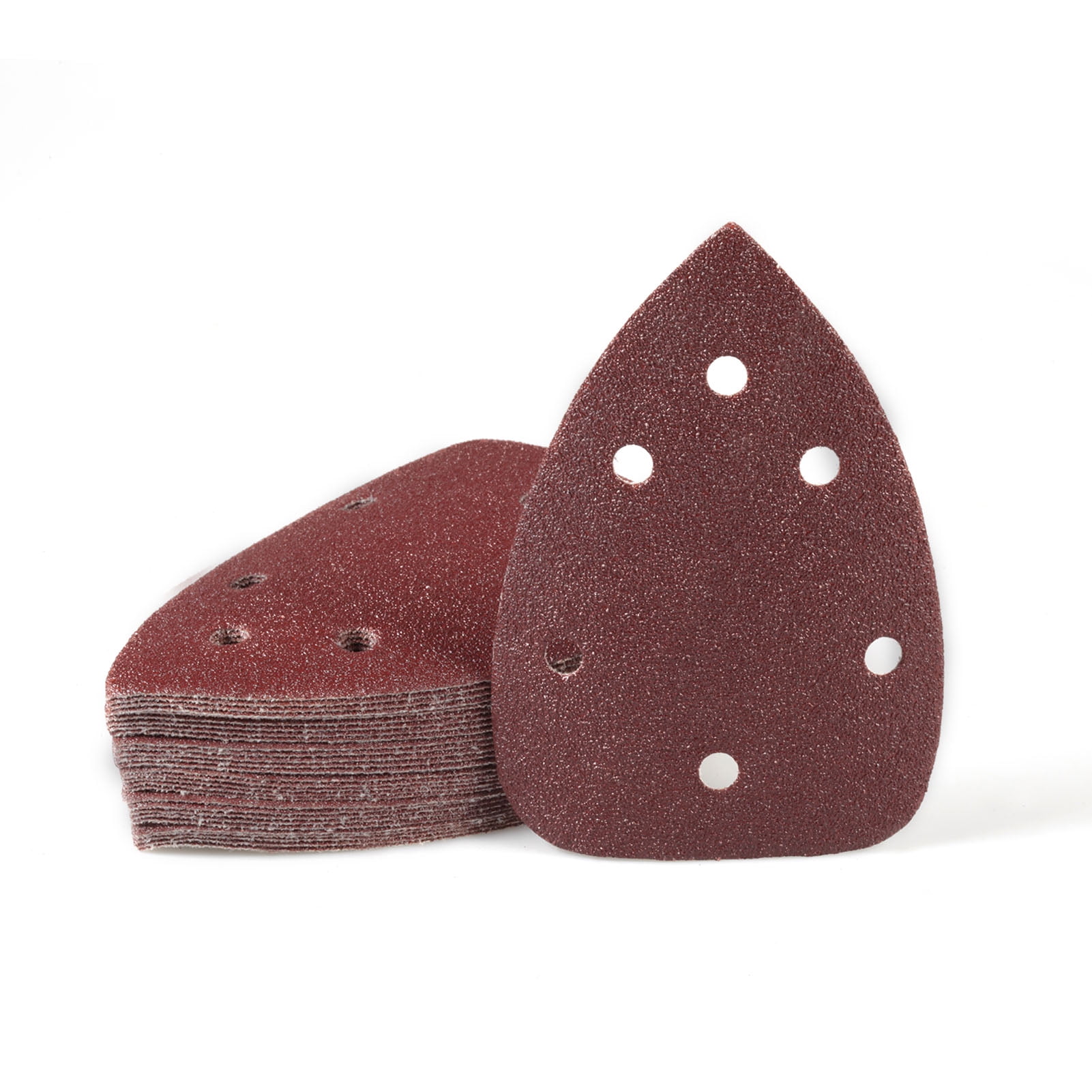 SPEEDWOX 30 Pcs Mouse Detail Sander Sandpaper 6 Hole, 80 Grit Hook and ...