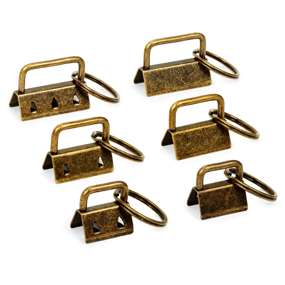 SPEEDWOX 30 Set of Key Fob Hardware 3 Types with Key Rings 0.8/1/1.25 ...