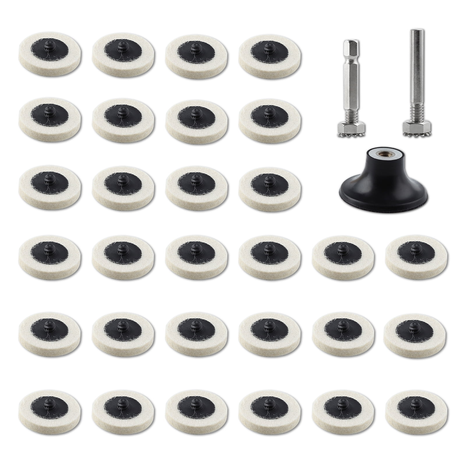 SPEEDWOX 33PCS Wool Felt Polishing Wheel Disc Buffing Wheels For Drill ...