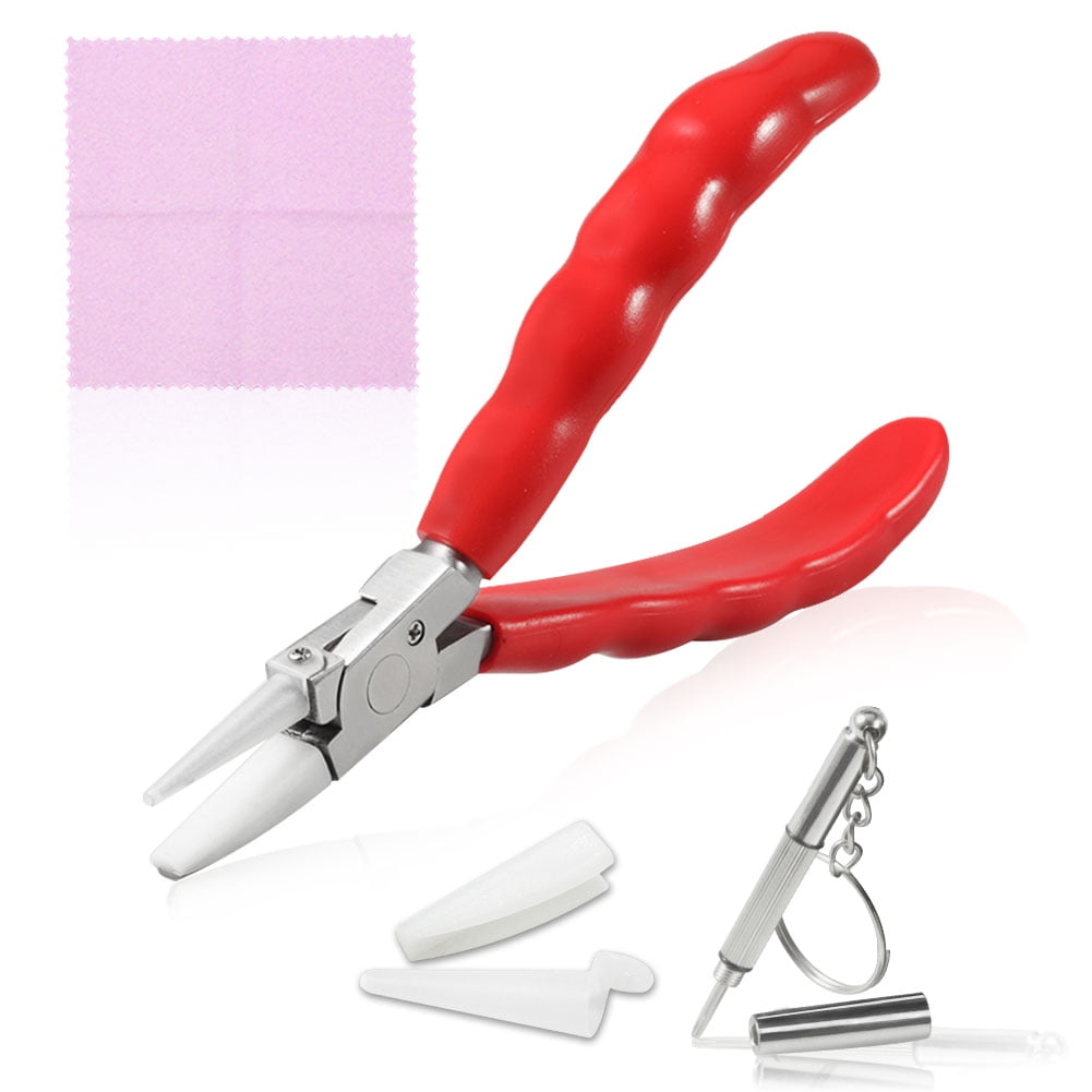 SPEEDWOX 6 Inches Round Nose Nylon Jaw Eyeglasses Repairing Plier ...