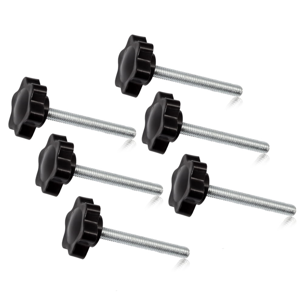 SPEEDWOX 6 Pcs Clamping Screw Knob M5 x 40 Plum Hex Shaped Hand Knobs ...