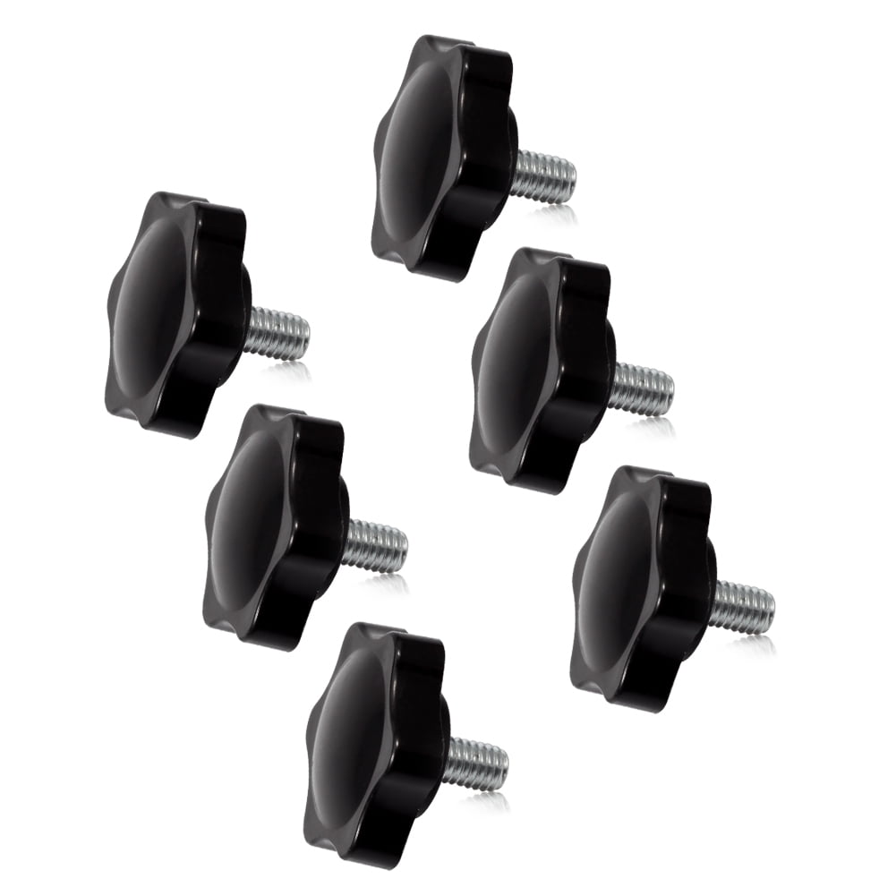 SPEEDWOX 6 Pcs Clamping Screw Knob M6 x 10 Plum Hex Shaped Hand Knobs ...