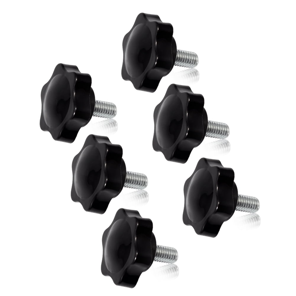 SPEEDWOX 6 Pcs Clamping Screw Knob M8 x 16 Plum Hex Shaped Hand Knobs ...