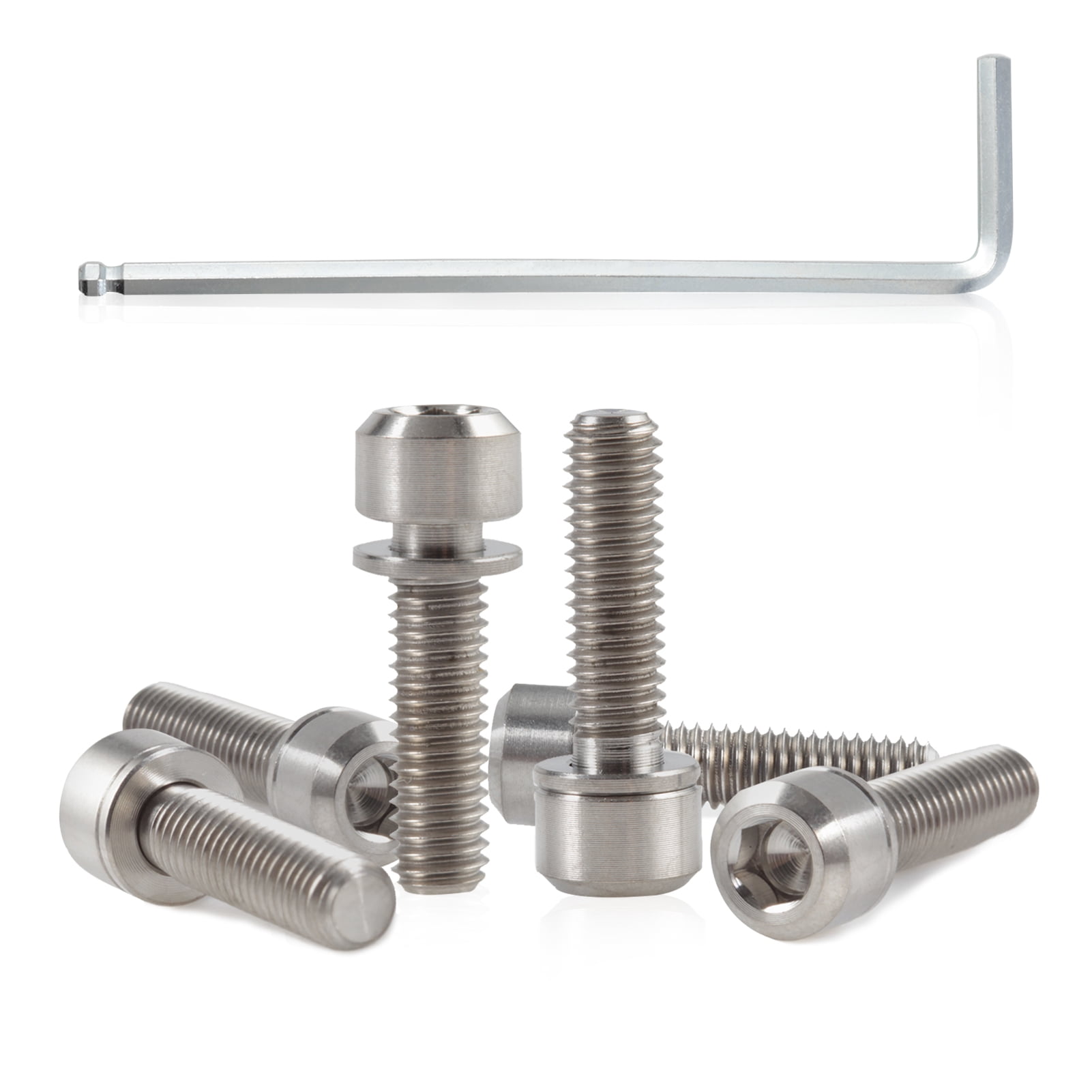 SPEEDWOX 6pcs Bicycle Stem Screw with Washers Set Titanium Alloy Bike ...