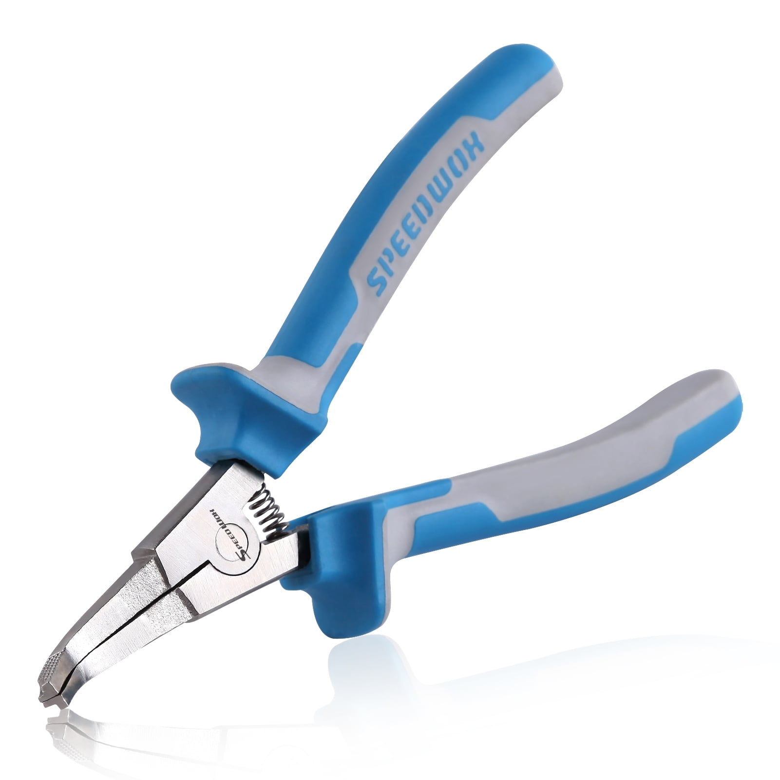 SPEEDWOX 8" Special Lock Ring Pliers With Hole Bent Jaw Pliers Tips C ...