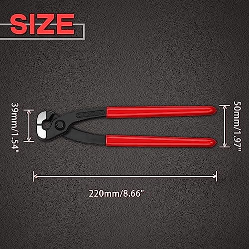 SPEEDWOX 9 Inches Ear Clamp Pliers Front and Side Jaw Pinch Clamp ...