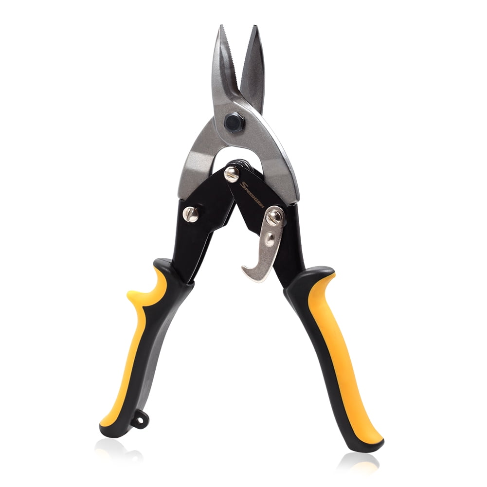 SPEEDWOX Aviation Snips Straight Cut Tin Cutting Shears with Forged ...