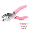 SPEEDWOX Hole Puncher Star Shape 6 Inches with Soft Pink Grip for Craft ...