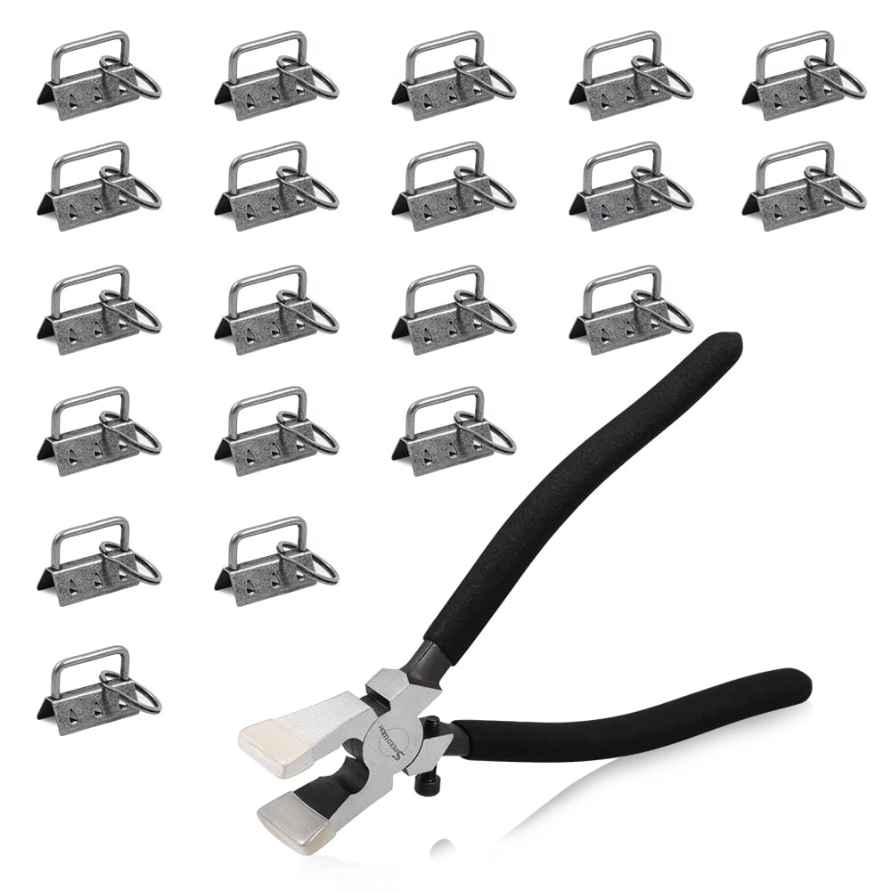 SPEEDWOX Key Fob Pliers 1.25 Inch 20 Pcs Key Fob Hardware Dark Nickel ...