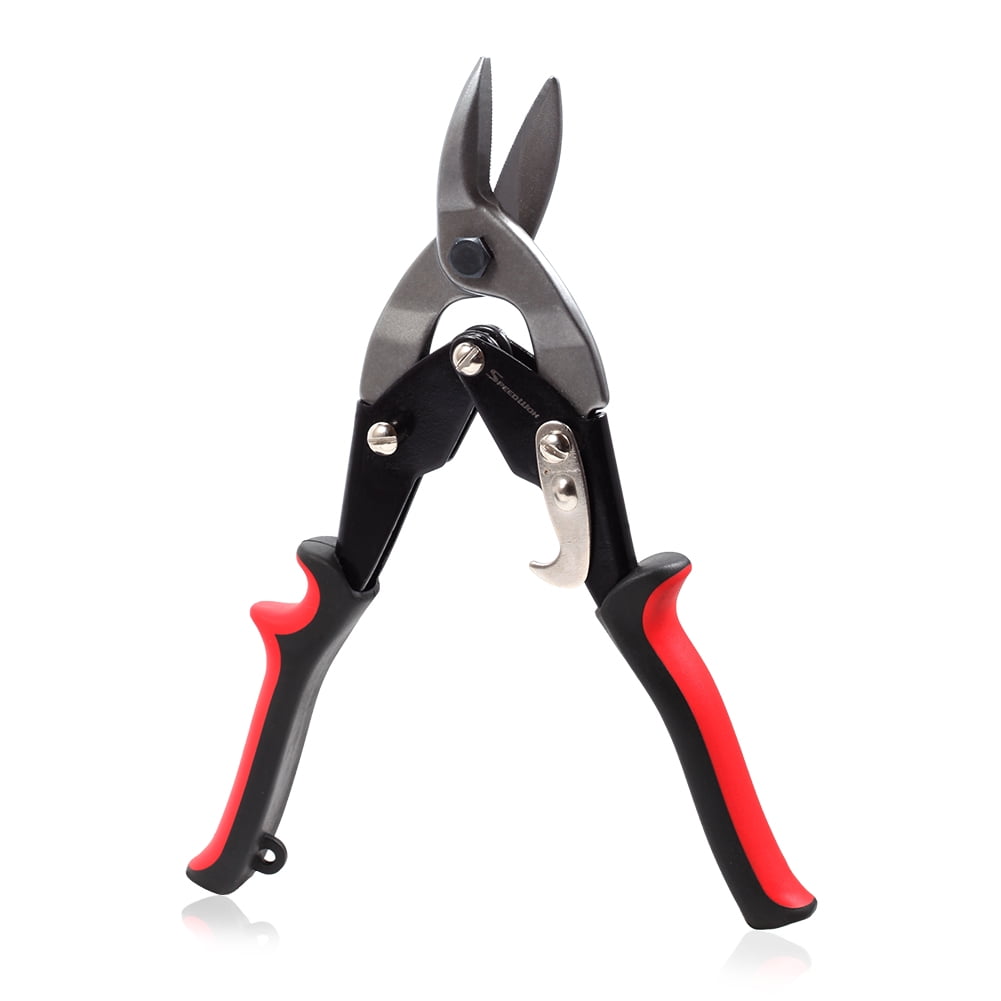 SPEEDWOX Left Cut Aviation Snips with Forged Blade Compound Action ...