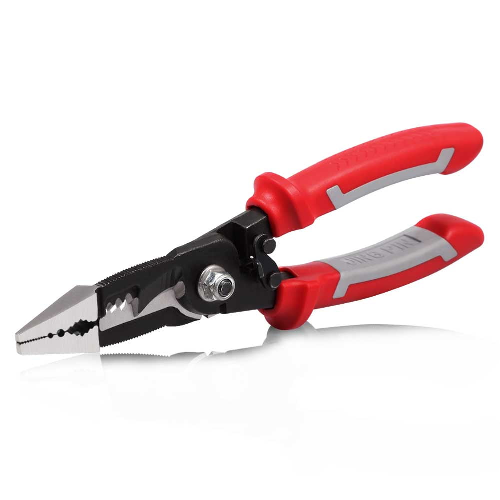 SPEEDWOX Long Nose Plier 8 Inches Cable Wire Cutters Electrical Heavy ...