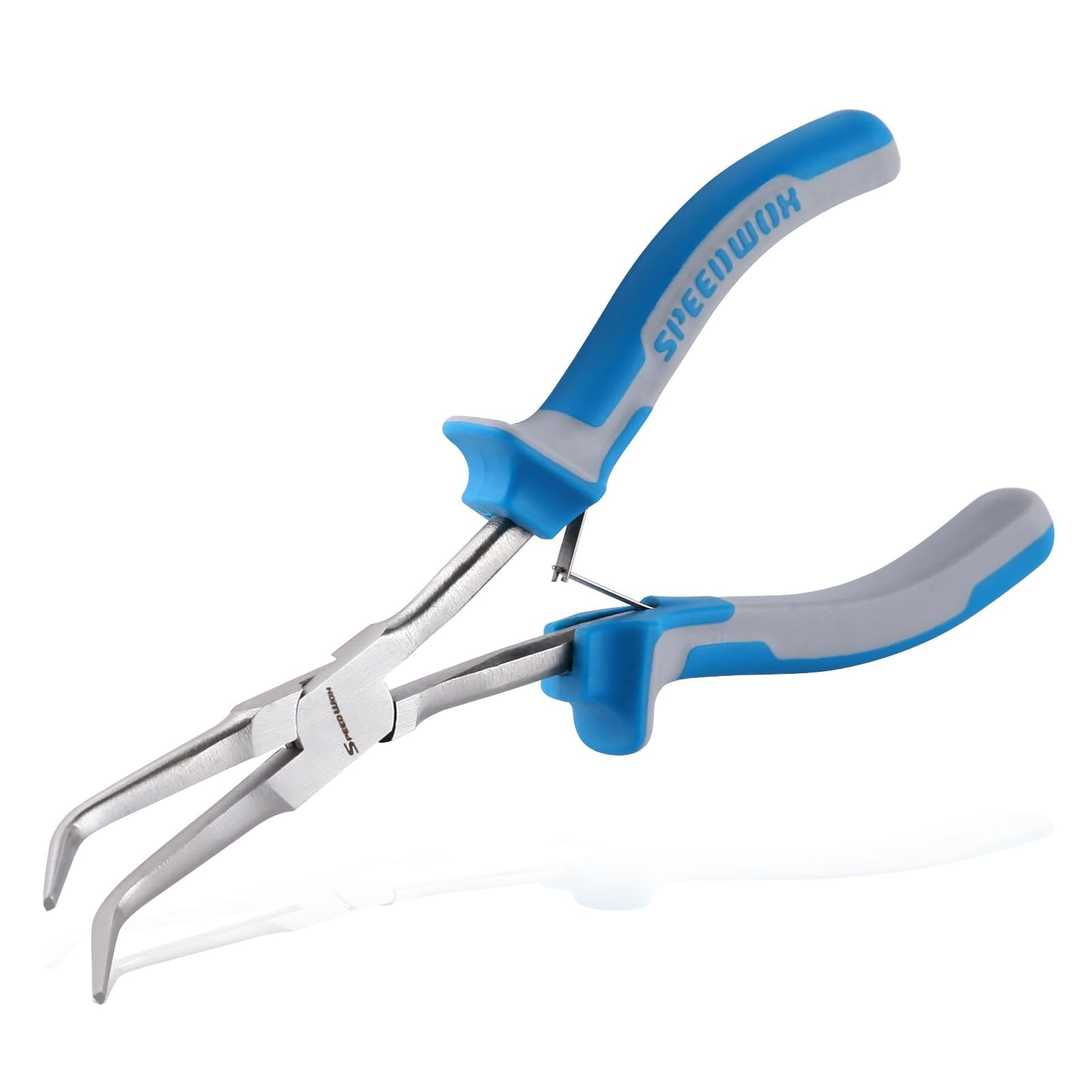SPEEDWOX Long Reach Bent Needle Nose Pliers with Smooth Jaw Extra Long ...