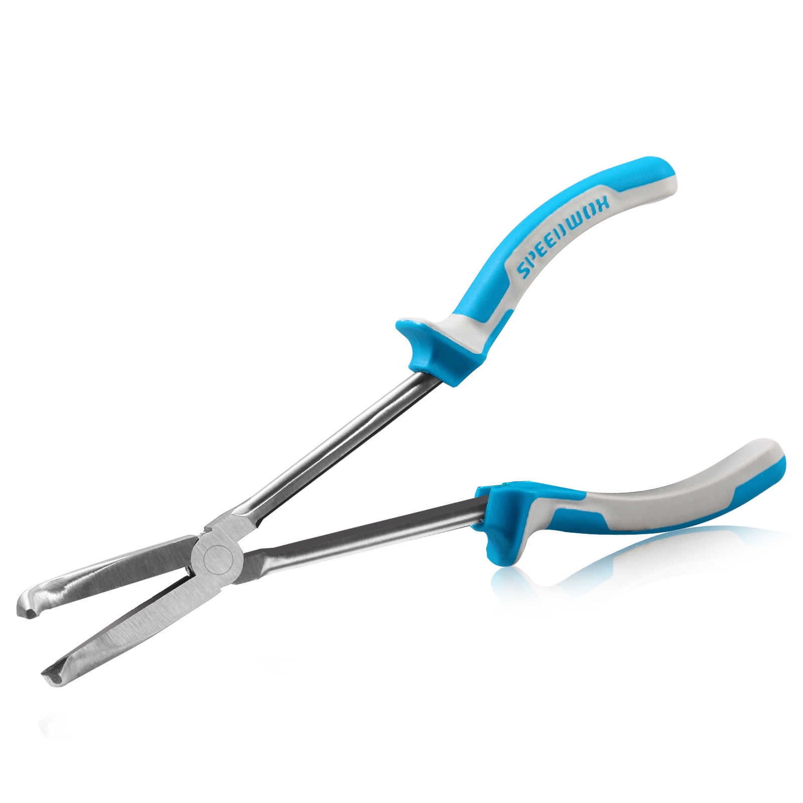 SPEEDWOX Long Reach Bent Nose Pliers 10 Inch 90 Degree Precision Fine ...