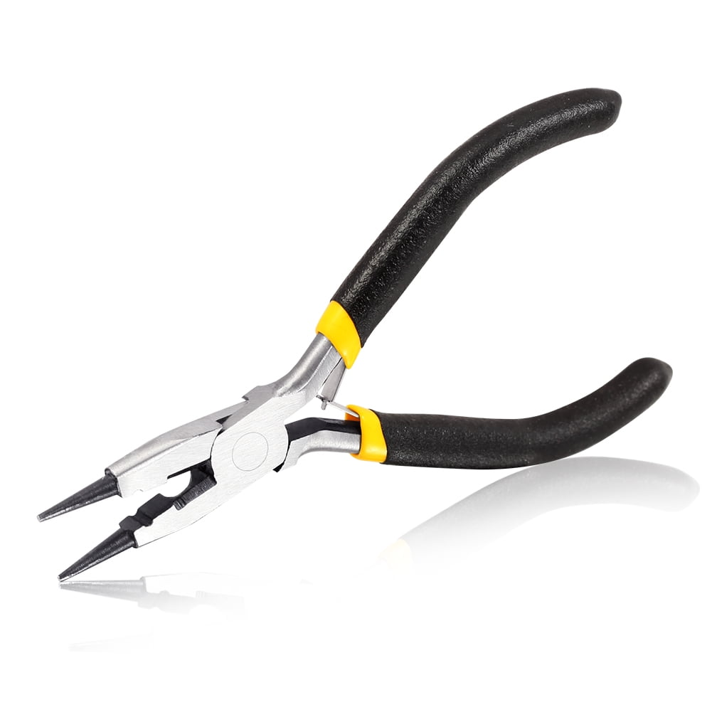 SPEEDWOX Mini Round Nose Pliers with Cutting Edges for Jewelry Making ...