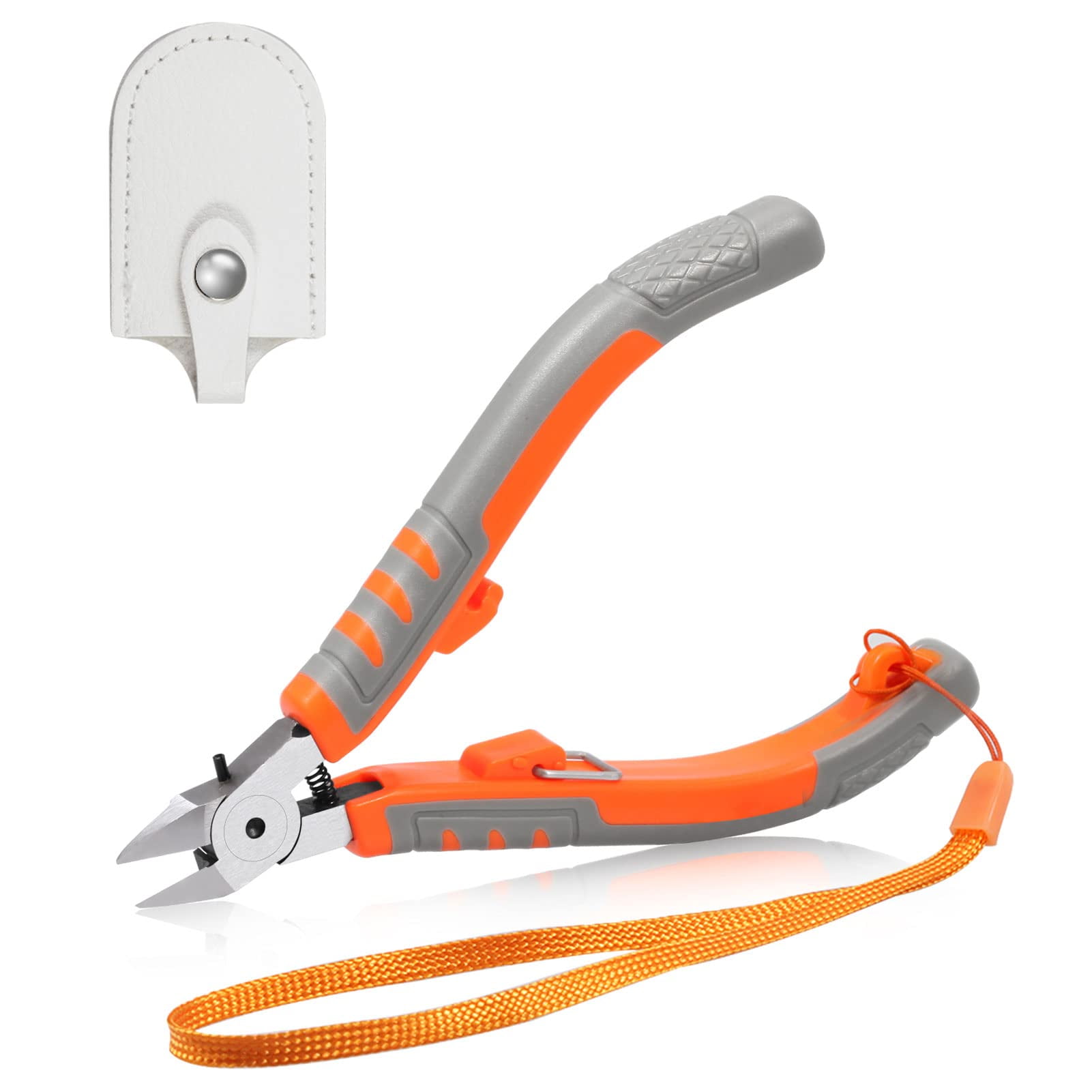 SPEEDWOX Side Cutter 5-Inch, Diagonal Cutting Pliers, Wire Cutting Nippers with Safety Lock and ...