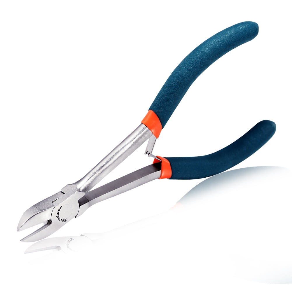 SPEEDWOX Side Cutter Long Reach Diagonal Pliers 6 Inch Mini Fine Wire ...