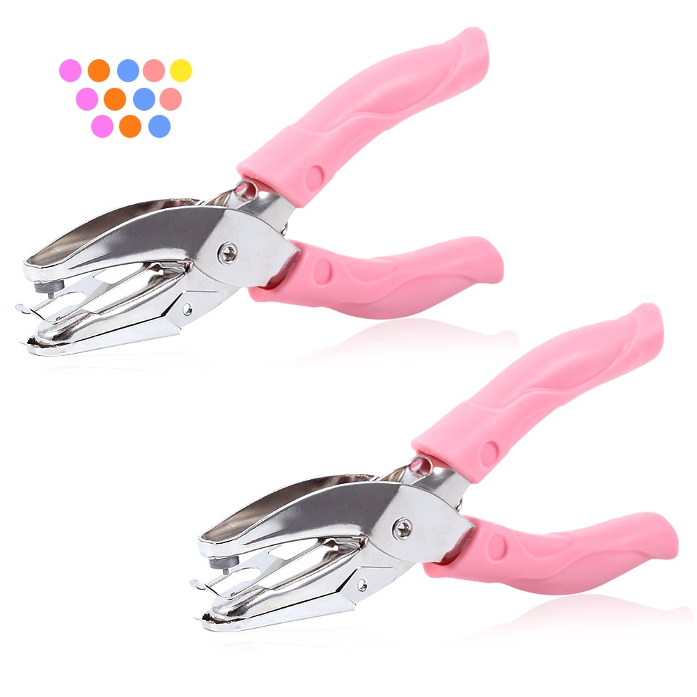 SPEEDWOX Single Hole Paper Puncher 2 Pieces Set Circle Shape 1.5mm with ...
