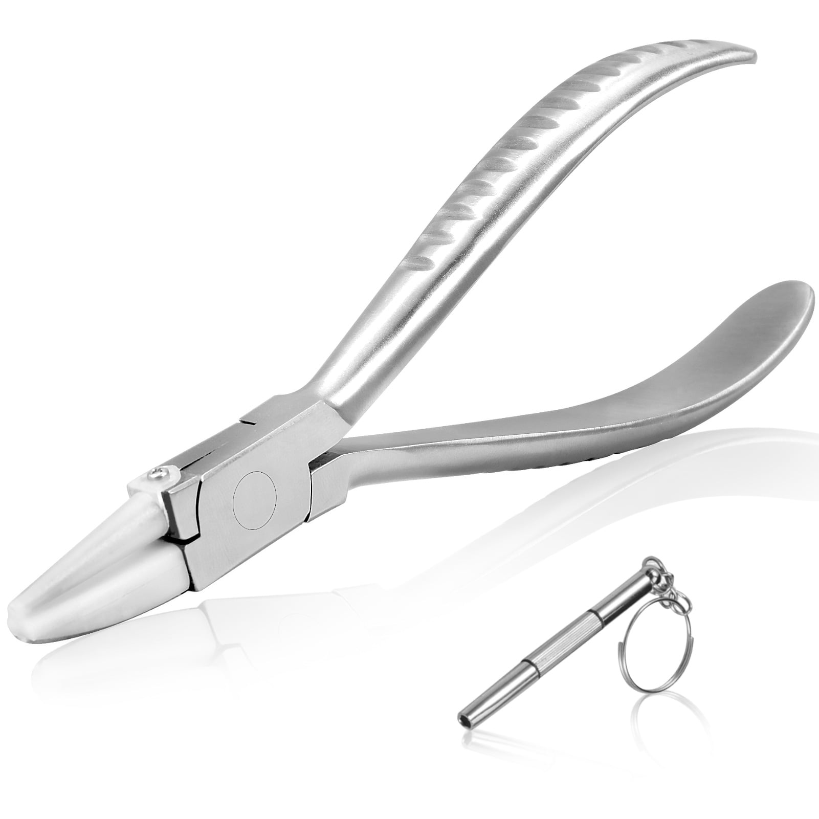 SPEEDWOX Stainless Steel Half Round Plier 6-Inch Round & Flat Nose ...