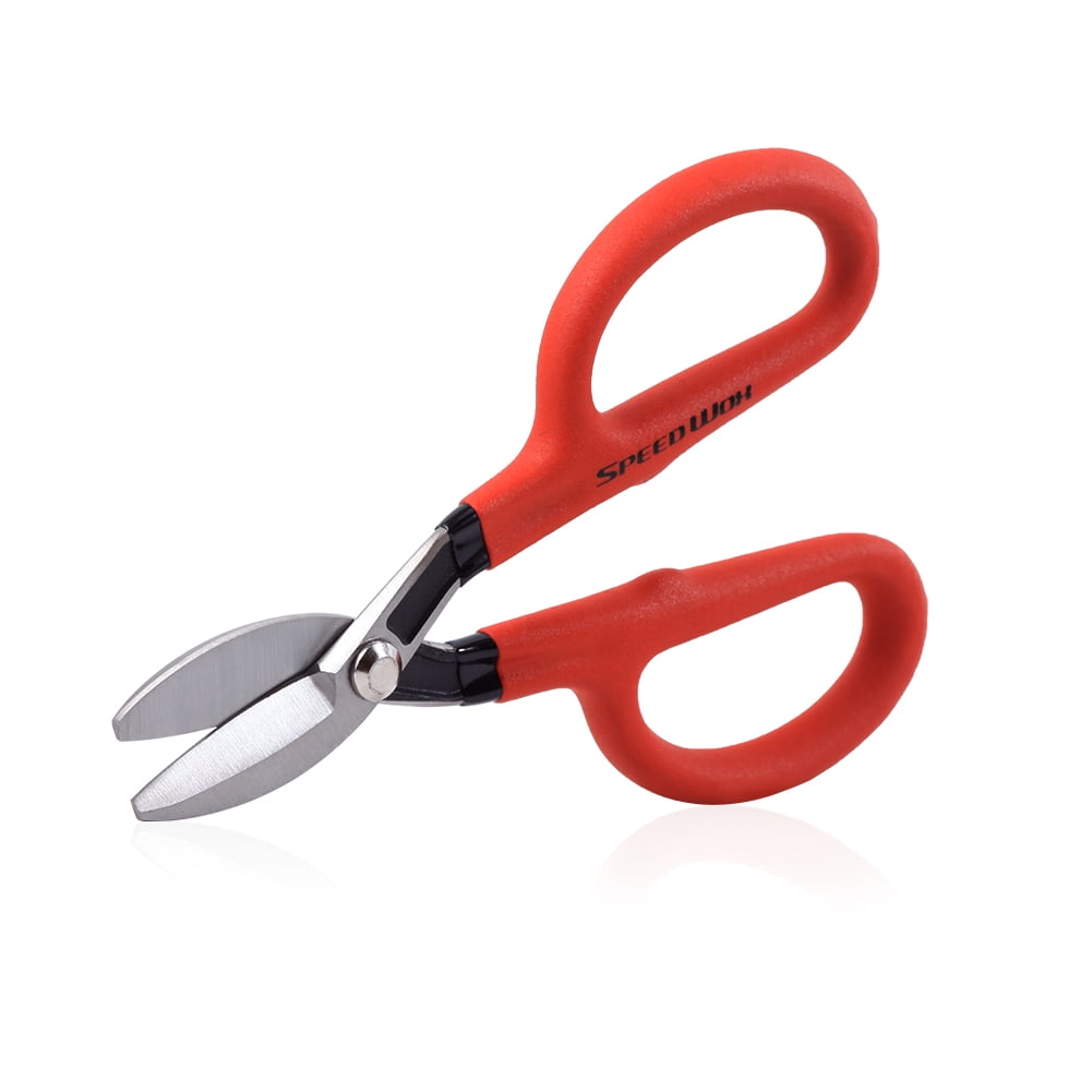 SPEEDWOX Tin Snips Straight Pattern Tinners Snips Flat Blade Tin Snip ...