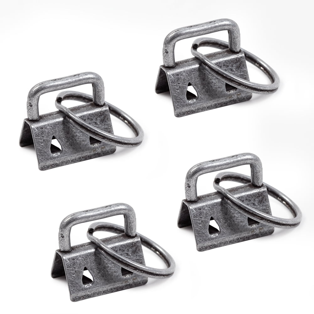 SPEEDWOX Webbing Clips 25 Sets Dark Nickel Key Fob Hardware 0.8 Inch ...