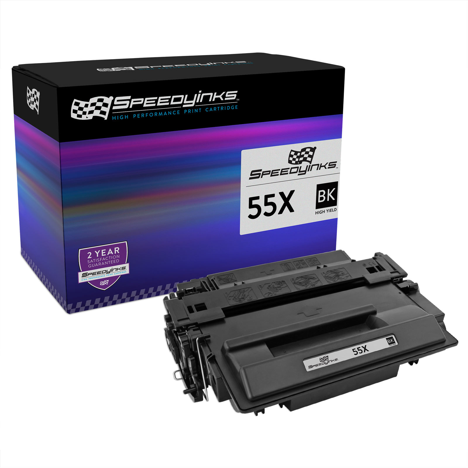 SPEEDYINKS Compatible Replacement for HP 55X 55A CE255X CE255A Toner ...