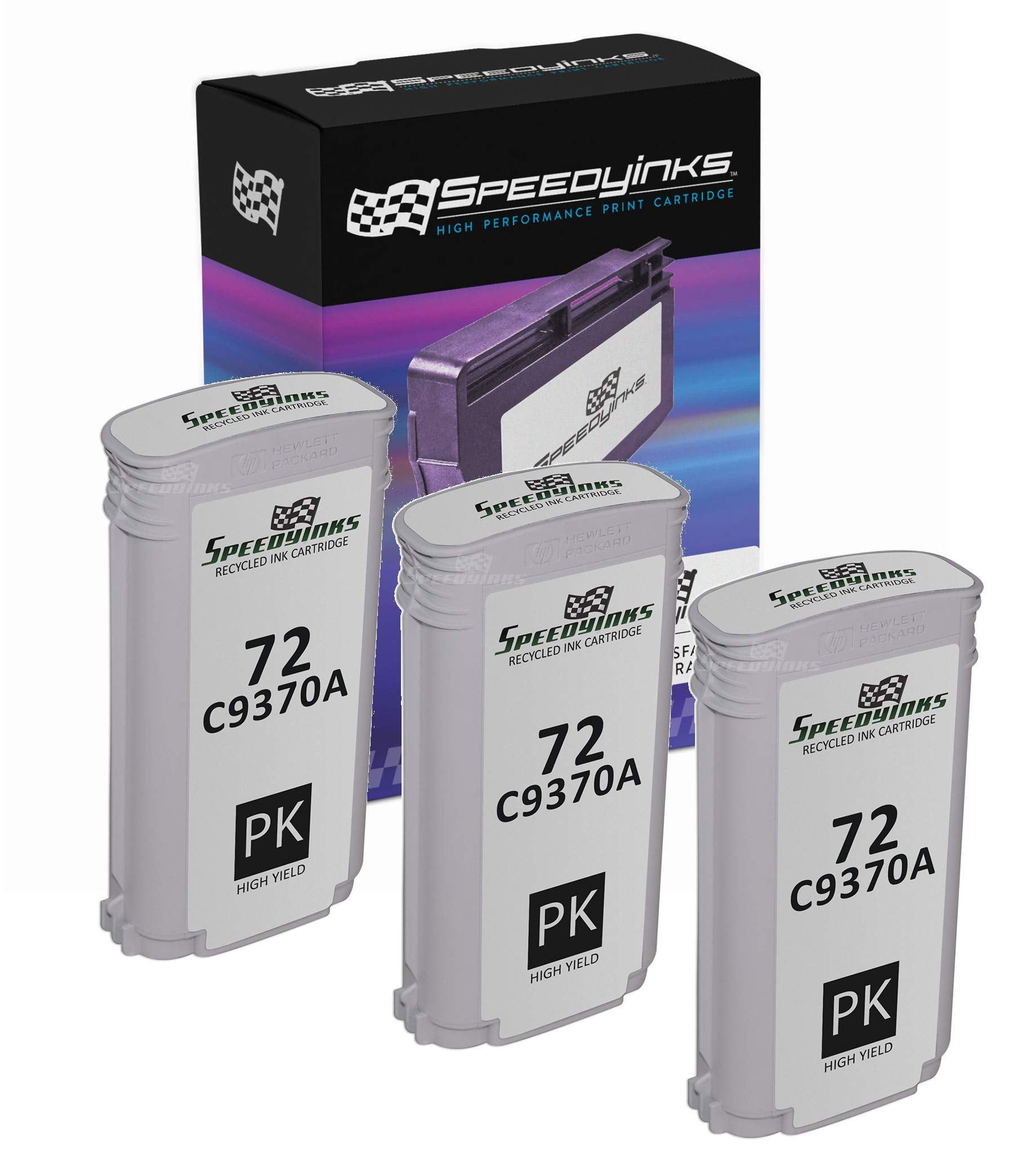 SPEEDYINKS Compatible Replacement for HP 72 Ink Cartridge C9370A High ...