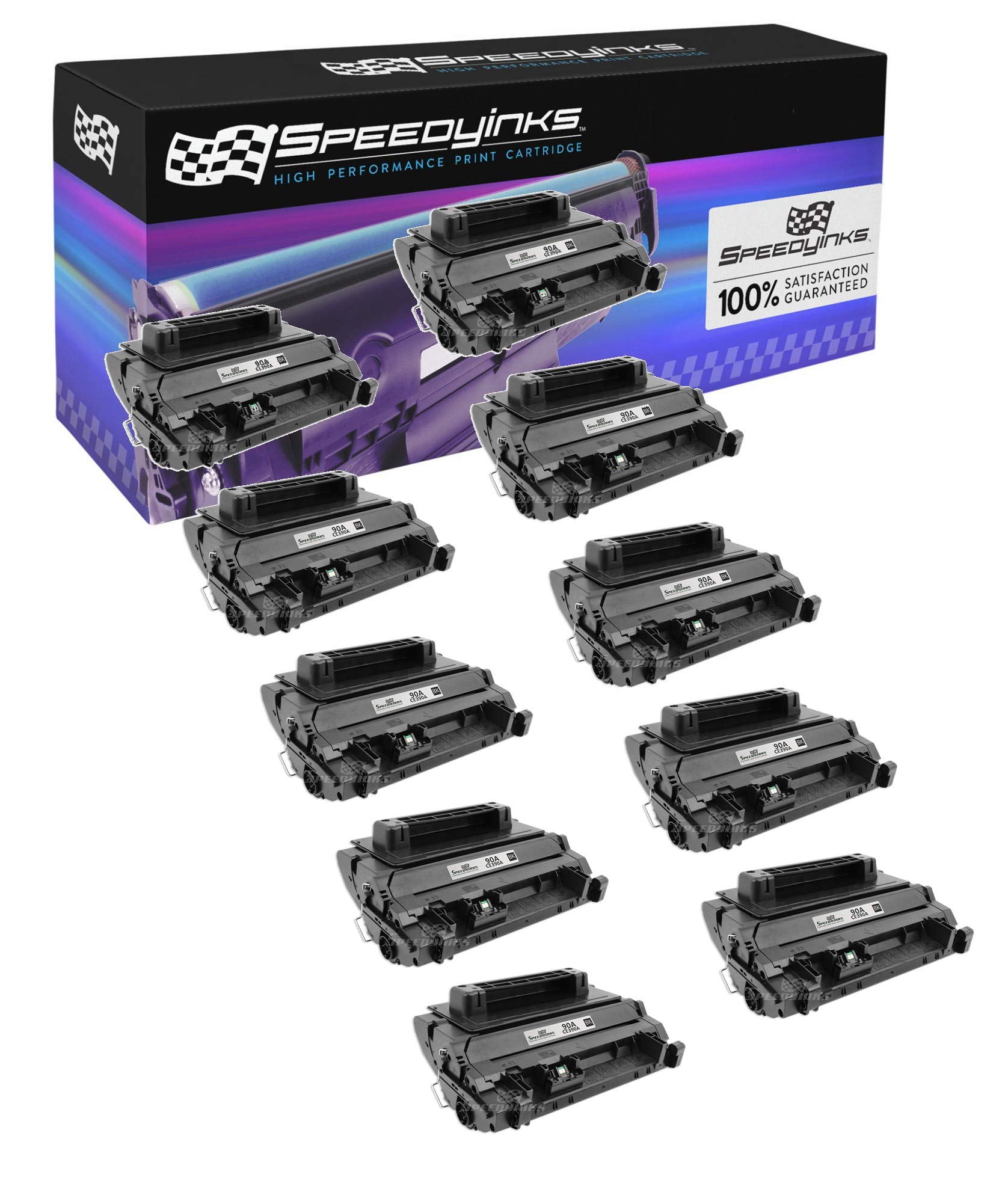 SPEEDYINKS Compatible Toner Cartridge Replacement for HP 90A (Black, 10 ...