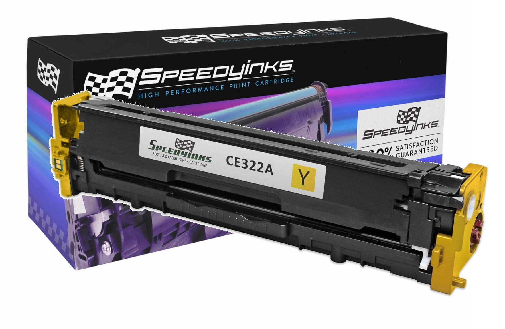 SPEEDYINKS Toner Cartridge Replacement for HP 128A CE322A (Yellow) Compatible with Color ...
