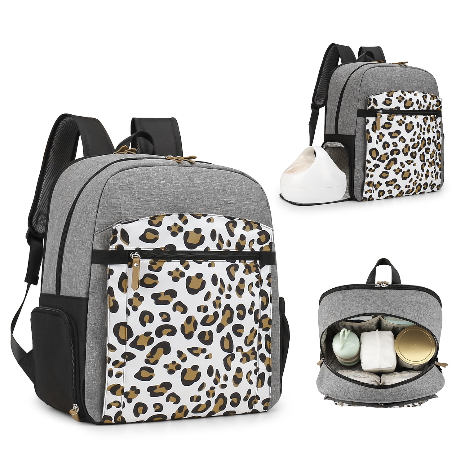SPEKSEE Diaper Bag Backpack, Large Capacity Waterproof Travel Backpack ...