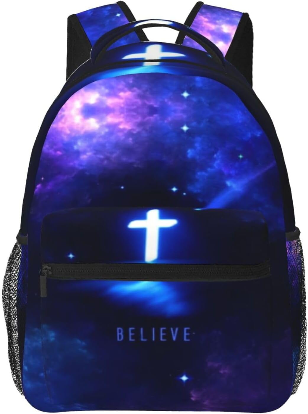 SPEKSEE Jesus Christian Cross Print Backpack For Women Men, Travel ...