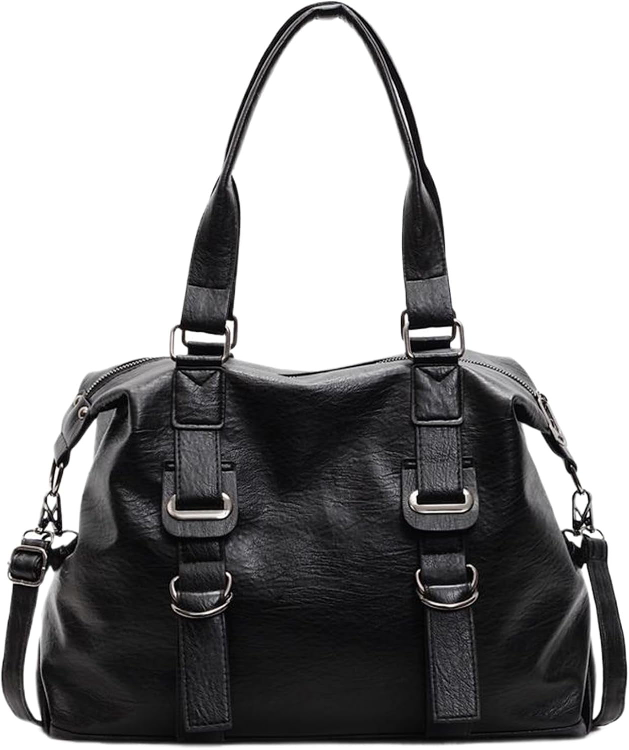 SPEKSEE PU Leather Shoulder Bag Large Underarm Bag with Adjustable ...