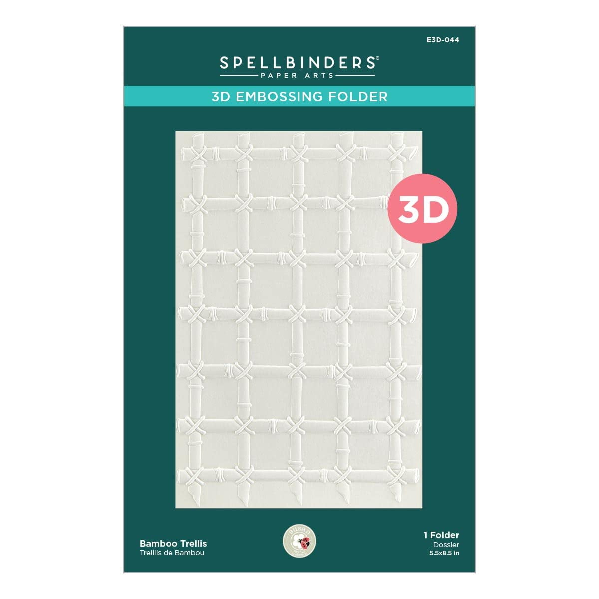 SPELLBINDERS PAPERCRAFTS, INC Bamboo Trellis Spellbinders 3D Embossing ...