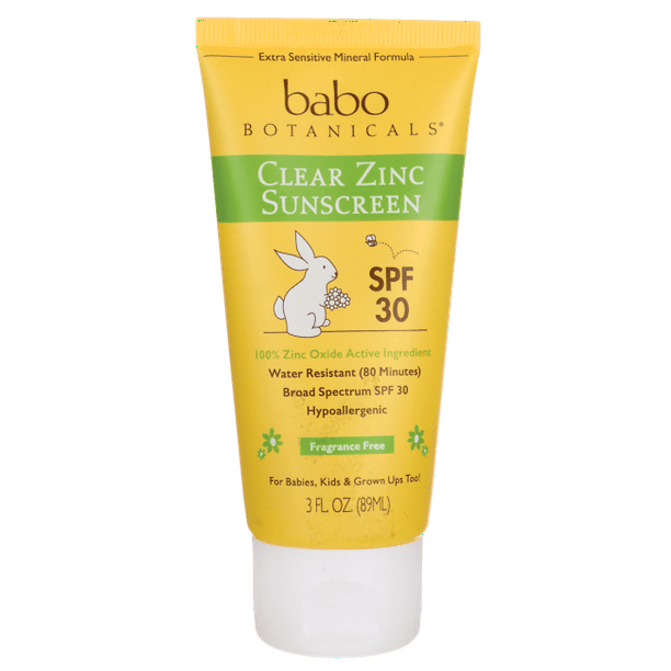 SPF 30 Clear Zinc Sunscreen Lotion, Fragrance Free - Walmart.com
