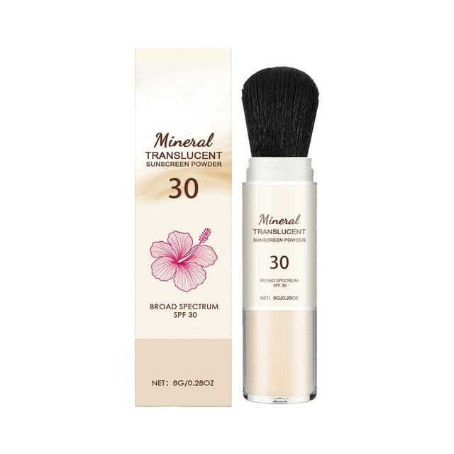 SPF 30 Loose Powder Sunscreen for Face and Scalp with Mineral ...