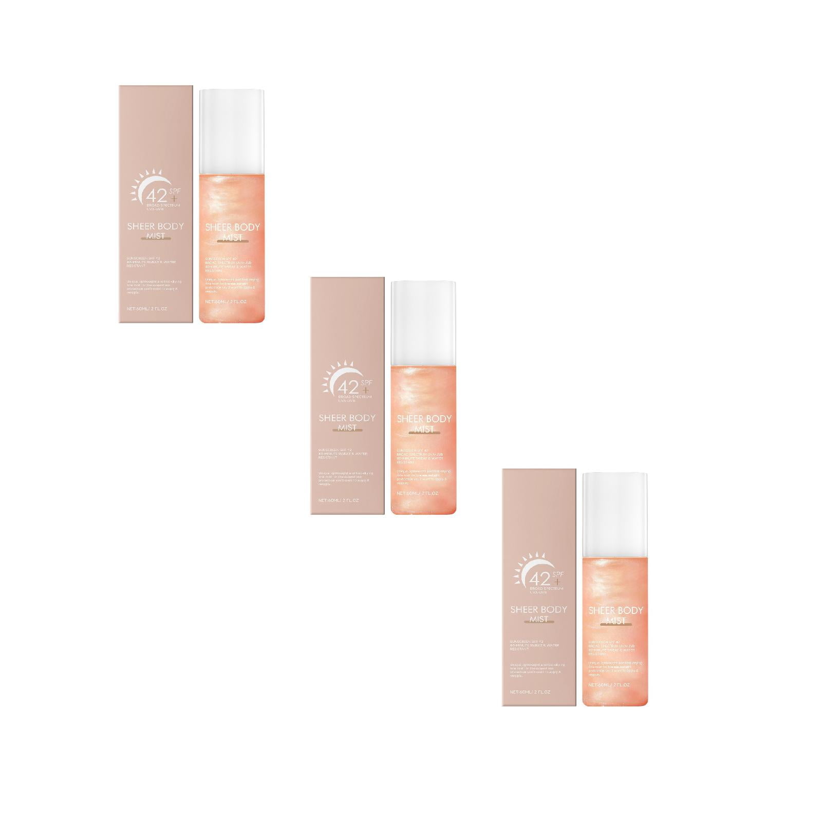 SPF 42 Shimmer Body Oil Mist – Hydrating Spray for Radiant Glowy Skin ...