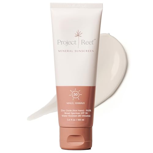 SPF 50 Mineral Sunscreen - Reef Friendly, Ocean Safe, Vegan Sunscreen ...