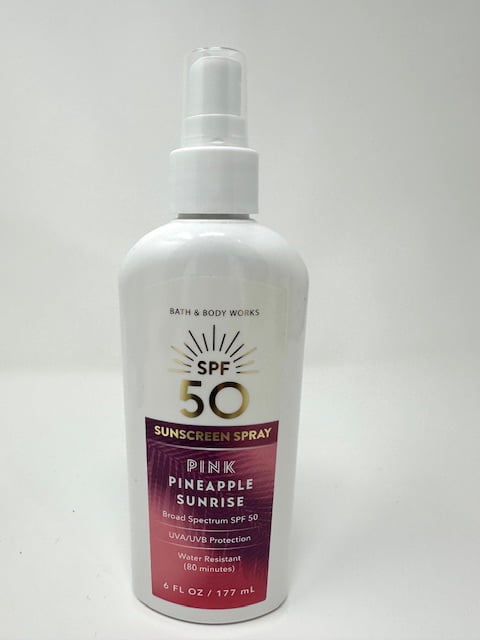 SPF 50 Spray Pink Pineapple Sunrise by Bath and Body Works - Walmart.com