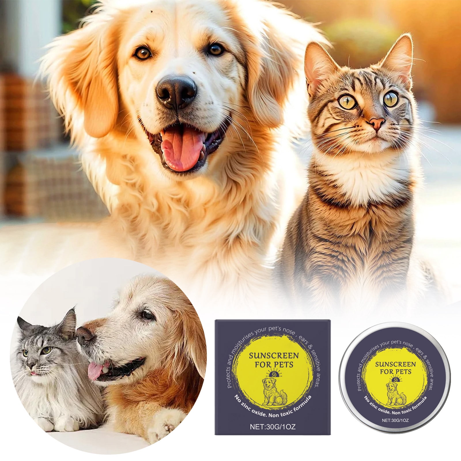 SPF 50 Sun Protection Balm for Pets Moisturising Sunscreen Non-Toxic ...