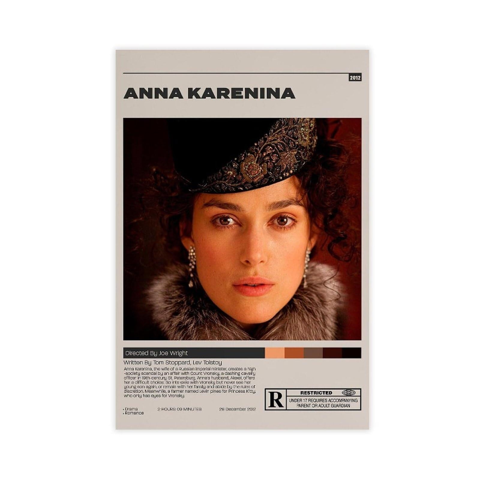 SPFSBDFQ Anna Karenina Poster Movie Posters Canvas Poster - Walmart.com