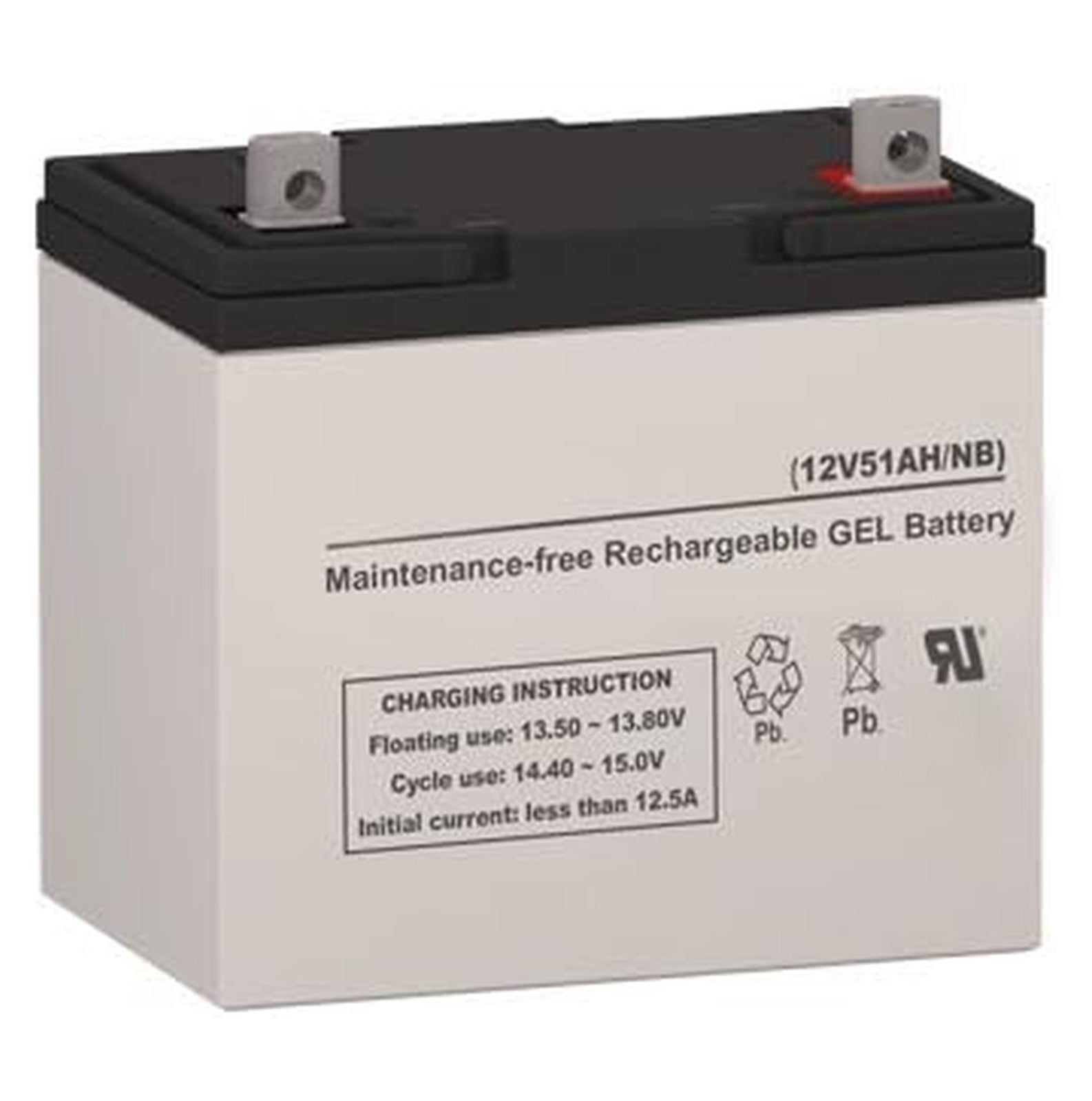 SPG12-55 Gel Cell Battery - 12V 55Ah Sealed Lead Acid - Replacement for ...